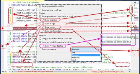 ssms tip 1 annotations and map mode for vertical scroll bar