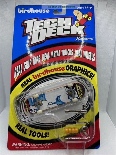 Vintage Tech Deck Birdhouse Heath Kirchart Series 3110 Fingerboard Rare