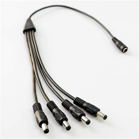 Heavy Duty 4 Way Dc Power Splitter Cord Cable For Cctv Camera Ps1 4