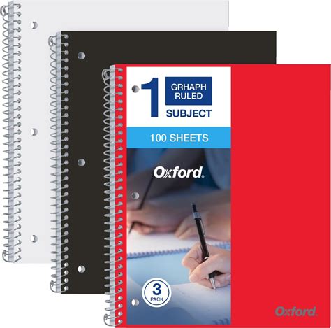 Mead Notebook Wireless 1 Subject Quad Ruled 8 1 2 X 11