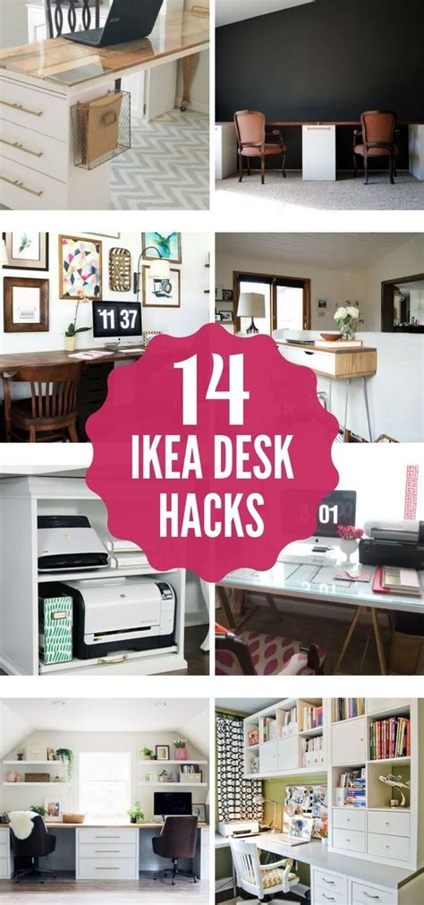 Inspiring Ikea Desk Hacks You Will Love Ikea Desk Ikea Desk Hack