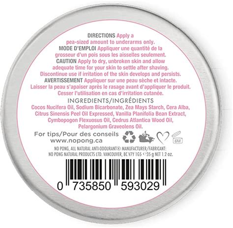 No Pong Original All Natural Deodorant Joyful Journey To Wellness