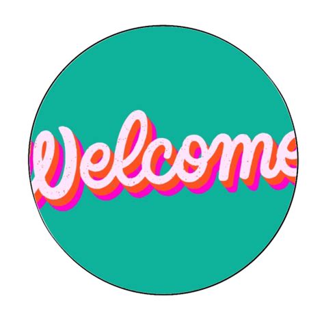 Buy Circle Stickers Welcome Designed By Ohmc Designs