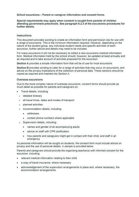 50 Printable Parental Consent Form Templates ᐅ TemplateLab