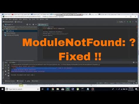 Modulenotfounderror Troubleshooting No Module Named Selenium In Python