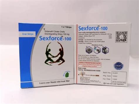 Sildenafil 100mg Sexforce 100mg Ods At ₹ 300box In Nagpur Id
