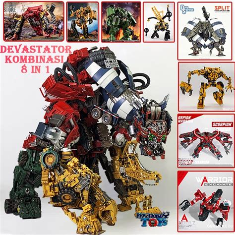 Jual Action Figure Transformer Devastator 8 In 1 Combine Original