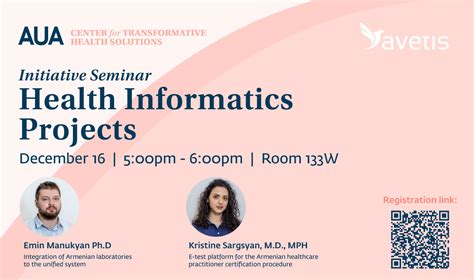 Initiative Seminar Health Informatics Projects Aua Newsroom