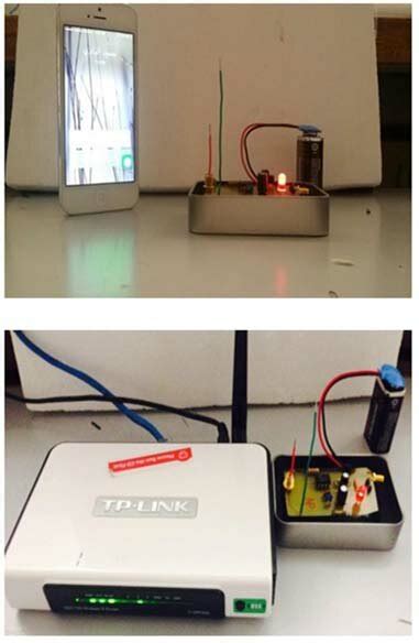 The Detector System With An Integrated Dual Band Monopole Antenna As