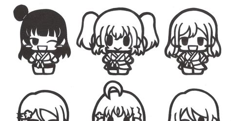 切り絵 切り絵『ちびラブライブ！サンシャイン！！リメイク版』 辺之丞のイラスト Pixiv