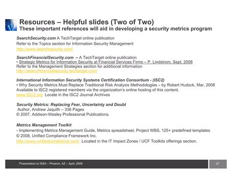Security Metrics Resources File Pdf Business Business And Finance