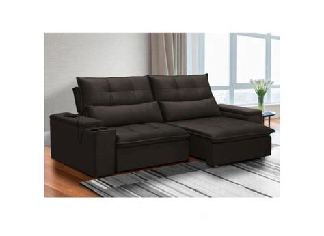 Sof Lugares Retr til Reclin vel Usb Veludo cm Muniq em Promoção é no Buscapé