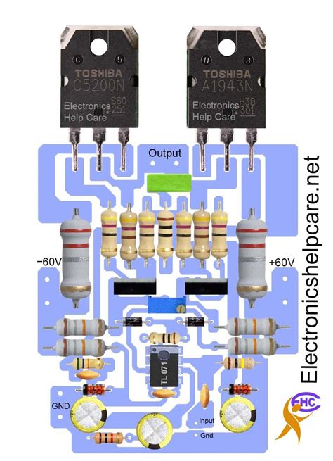 Pcb Layout Driver 150 Watts Using Transistors Electronics Help Care