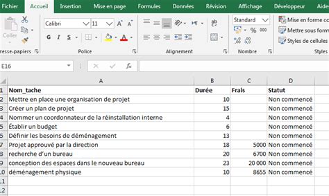 Ms Project Importer des données depuis Excel fichiers xls xlsx