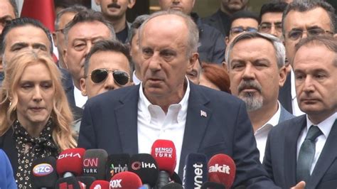 Son dakika Memleket Partisi Genel Başkanı Muharrem İnce adaylıktan