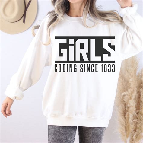 Feminist Girls Coding Sweatshirt Empowering Women In Tech Apparel Eco Feminist Girls Coding Sweatshirt Empowering Women In Tech Apparel Eco