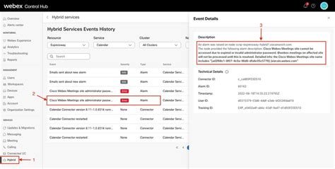 排除混合日历故障 — 密码已过期或无效 Cisco