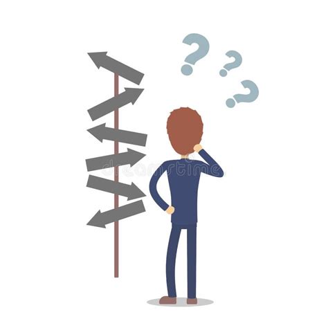 How To Choose Career Guide Making Difficult Choice Stock Vector Illustration Of Future