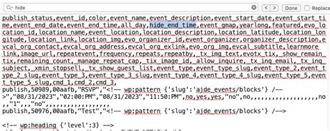 How Do I Use CSV Importer For Events Which Should Not Display The End Time And Where In EventOn