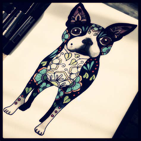 Pin By Lucky Kelly On Jack Boston Terrier Tattoo Boston Terrier Art