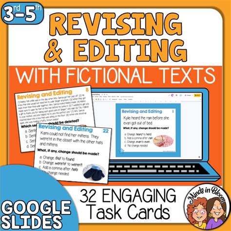 Revising And Editing Task Cards Fiction Scaffolded And Self Checking