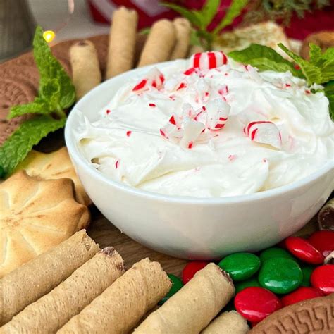 Peppermint Cream Cheese Holiday Dip Recipe Jordan S Easy Entertaining
