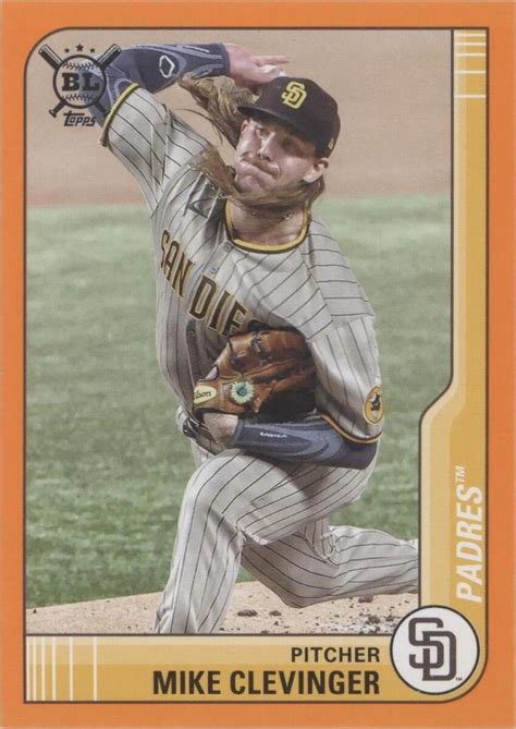 Topps Big League Veterans Rookies Orange Mike Clevinger For Sale Online EBay