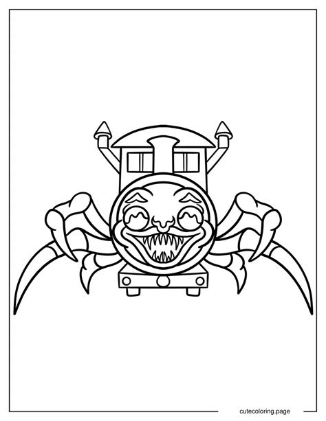 Choo Choo Charles Coloring Pages Free Printable Coloring Pages Cute Coloring Pages