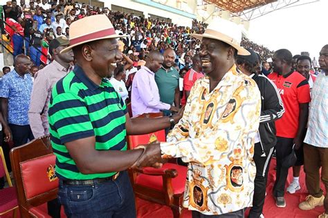 Raila I Have No Handshake With Ruto Deal Only Moved To Avert Anarchy