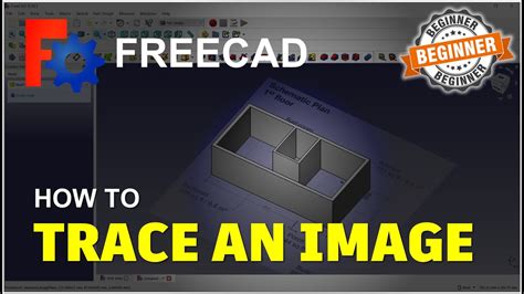 Freecad How To Trace An Image Tutorial Youtube