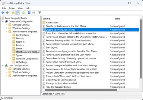 How To Prevent Quick Settings Changes On Windows