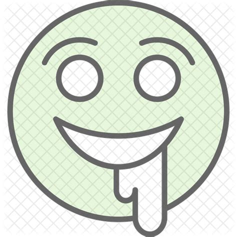 Drooling Emoji Emoji Icon Download In Colored Outline Style