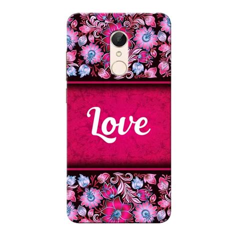 Buy Red Love Xiaomi Redmi 5 Mobile Cover And Cases