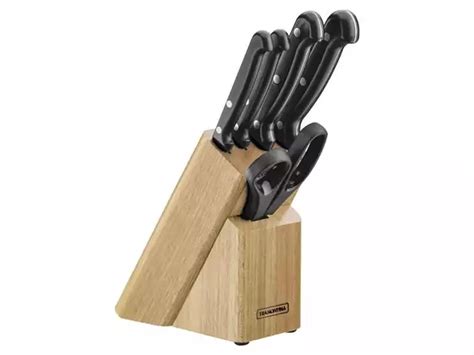 Set De Cuchillos Tramontina 4 Pzas Ultracorte Mango Negro