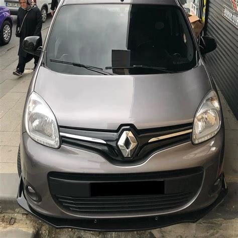 르노 Kangoo 프론트 립 프론트 범퍼 인서트 브라이트 블랙 3 피스 플라스틱 블랙 스플리터 디퓨저 립 바디 키트 스포일러 범퍼 르노 Kangoo 프론트 립 프론트 범퍼