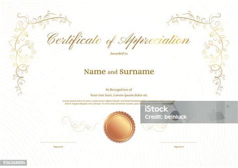 우아한 테두리 프레임 졸업 또는 수료 디플로마 디자인 럭셔리 인증서 템플릿 감탄에 대한 스톡 벡터 아트 및 기타 이미지 감탄 골동품 공란 Istock