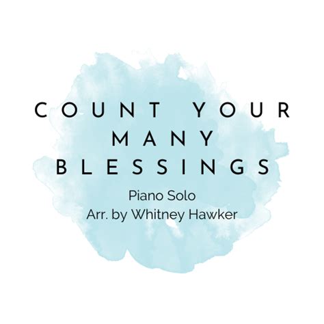 Count Your Many Blessings
