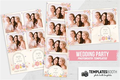 Free Colourful Flowers Photo Booth Template Templatesbooth