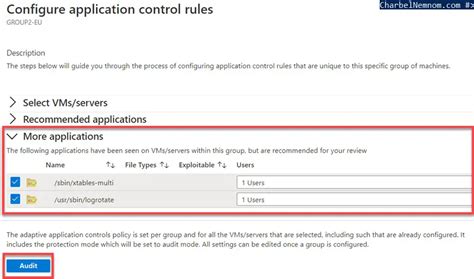 Enable Adaptive Application Controls In Azure Security Center Charbel