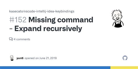 Missing Command Expand Recursively Issue Kasecato Vscode Intellij Idea Keybindings
