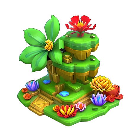 Fantasy 3d Small Island Tree Game Ai Generated 32422842 Png