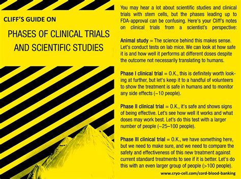 A Cliff S Guide To The Phases Of Clinical Trials Cryo Cell