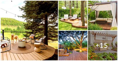 20 Deck And Furniture Ideas For Relaxing Among Trees