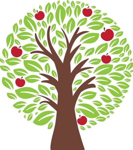 Parsnip Tree Plant With Roots Royalty Free Vector Image