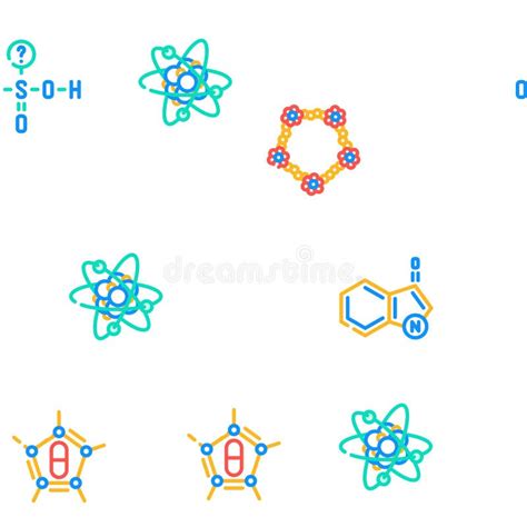 Molecule Chemistry Science Vector Seamless Pattern Stock Vector Illustration Of Particle