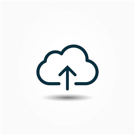 premium vector upload vector icon and cloud storage symbol
