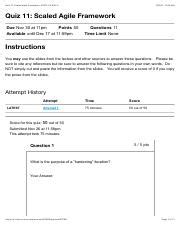 Quiz Scaled Agile Framework F CS A Pdf Quiz Scaled Agile Framework F CS