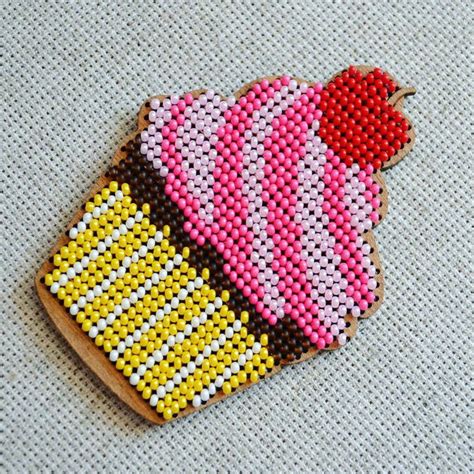 Набор для вышивания бисером Волшебная страна Пирожное