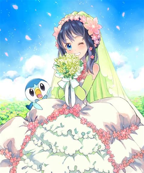 Dawn And Piplup Pokemon And More Drawn By Sasairebun Danbooru