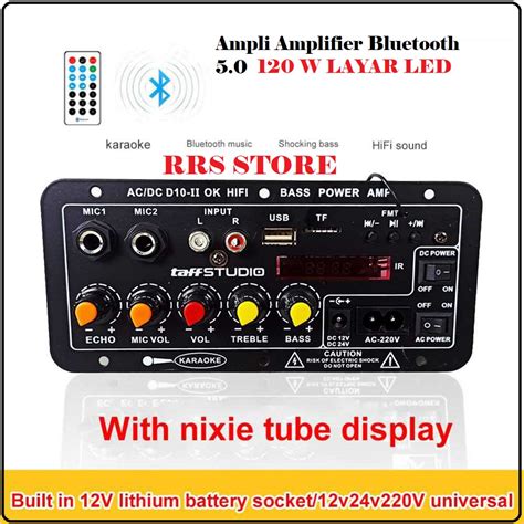 TaffSTUDIO Papan Audio Amplifier Karaoke Bluetooth With Digital Screen D LAYAR LED Suara